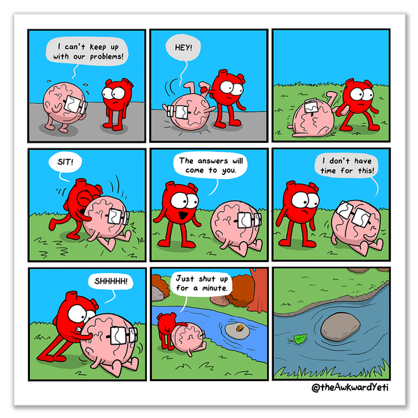 "Brain Be Still" Print – the Awkward Store