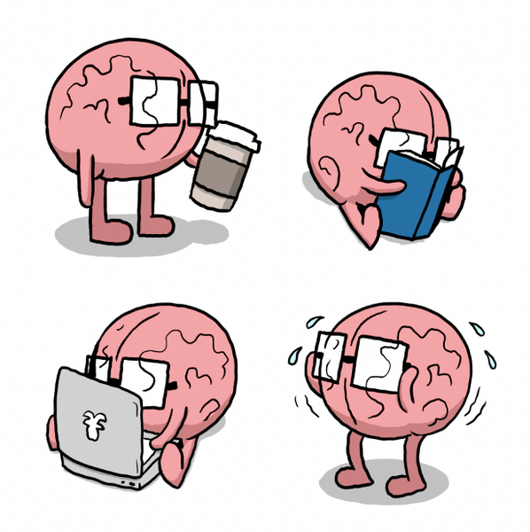 Brain 4 Poses Image – the Awkward Store