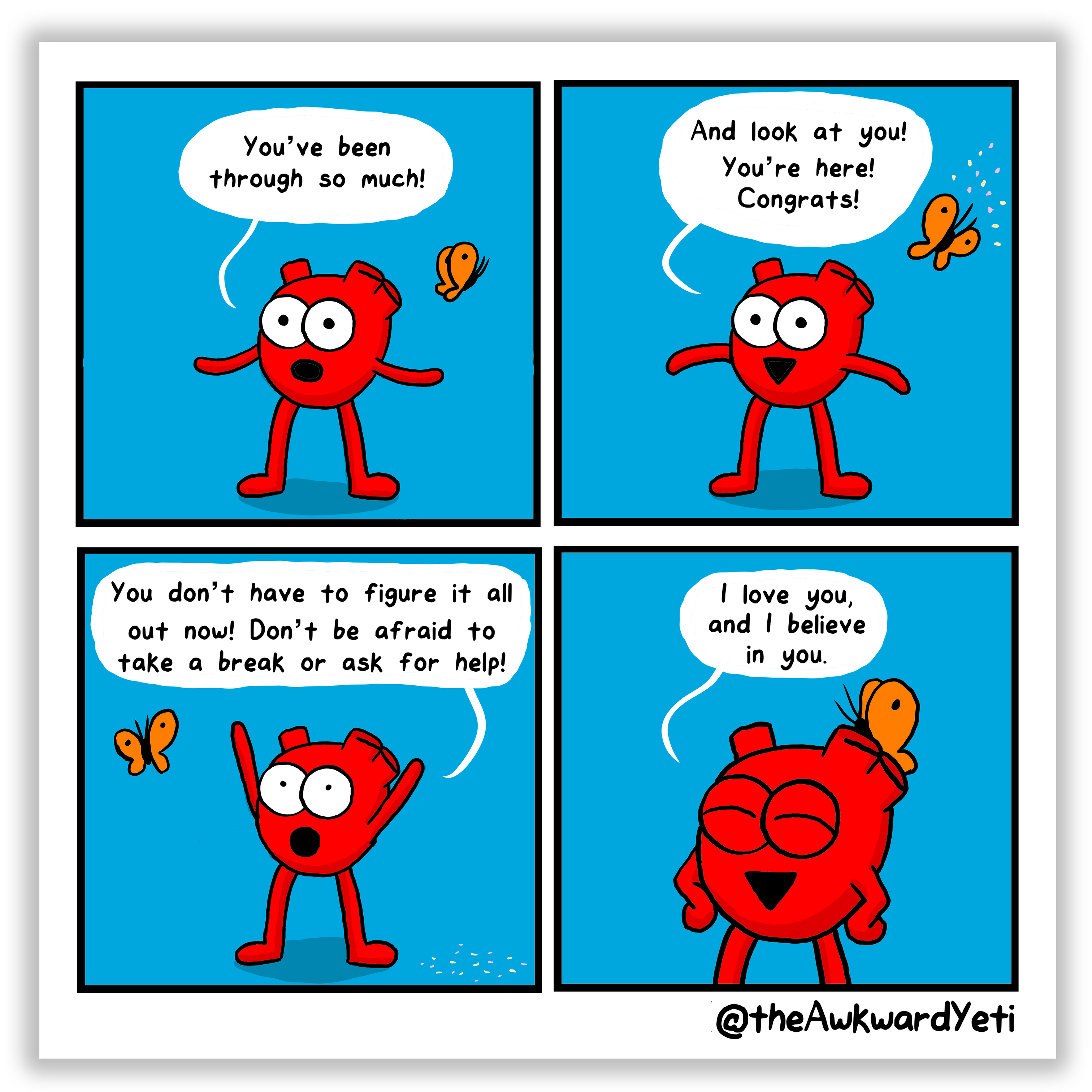 "Heart Loves You" Print – the Awkward Store